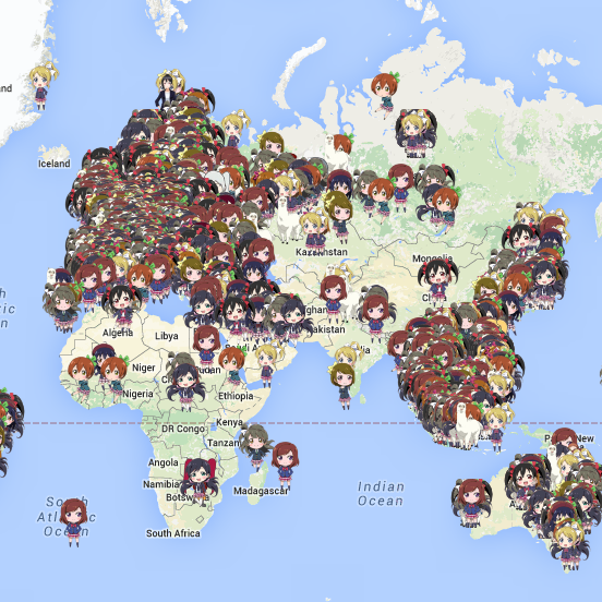 School Idol Tomodachi - Map